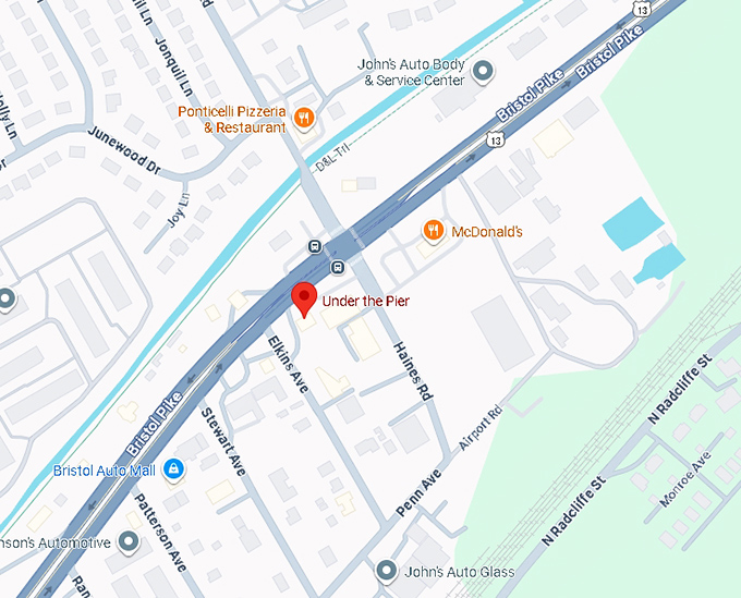 16. under the pier map