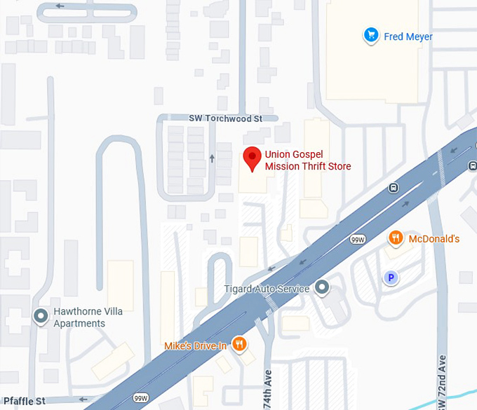 16. union gospel mission thrift store map