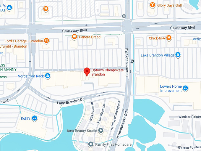 16. uptown cheapskate brandon map