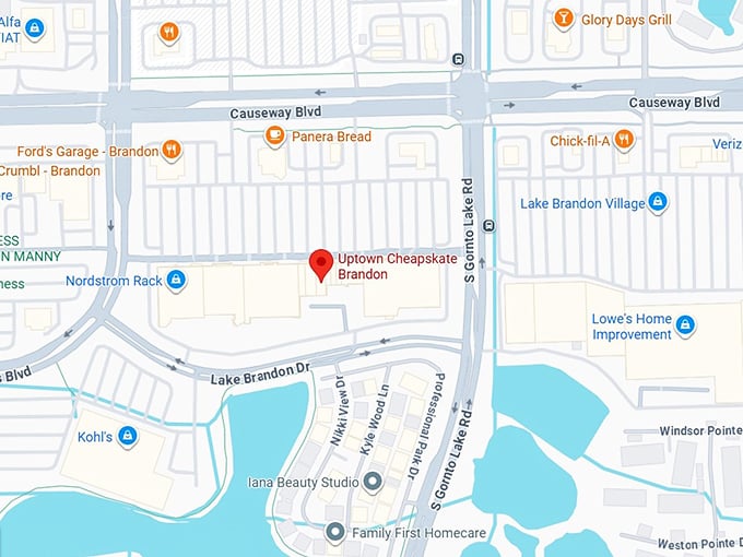 16. uptown cheapskate brandon map