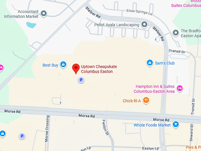 16. uptown cheapskate columbus easton map