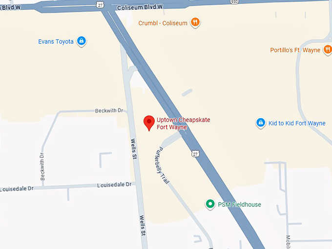 16. uptown cheapskate fort wayne map