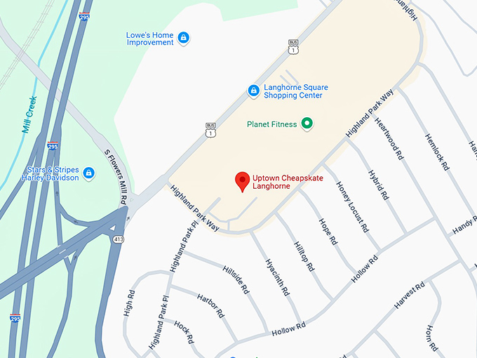 16. uptown cheapskate langhorne map