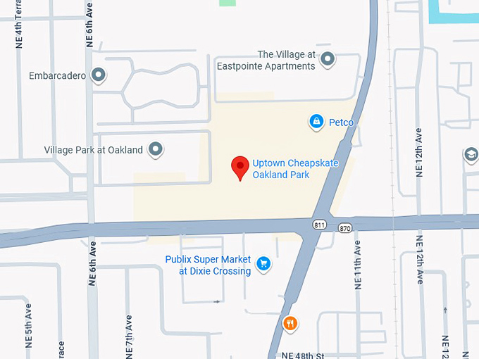 16. uptown cheapskate oakland park map