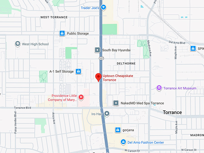 16. uptown cheapskate torrance map