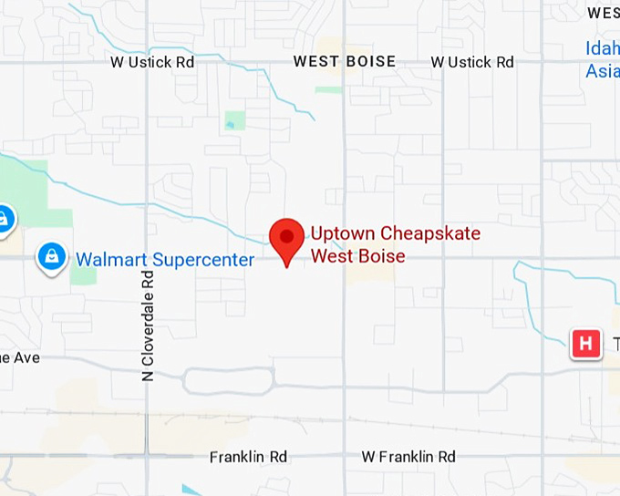 16. uptown cheapskate west boise map