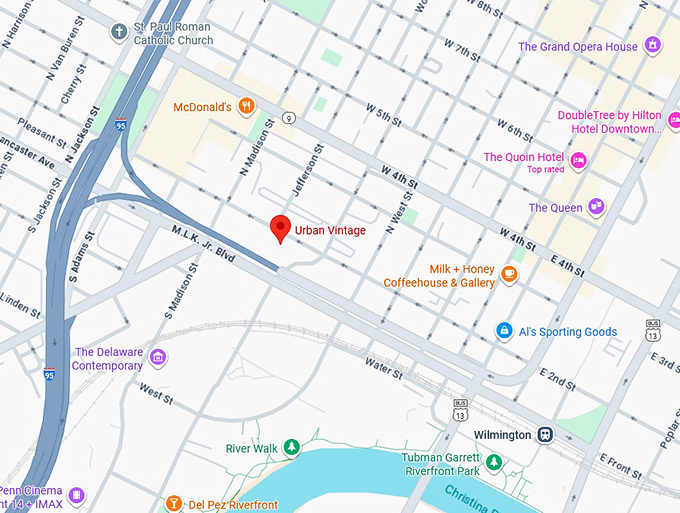 16. urban vintage map