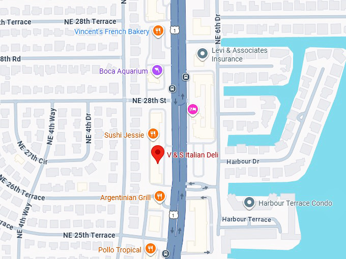 16. v & s italian deli map