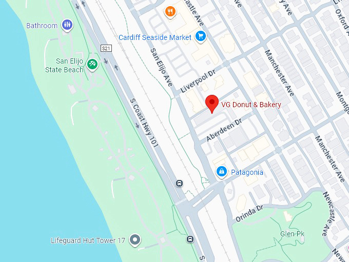 16. vg donut & bakery map