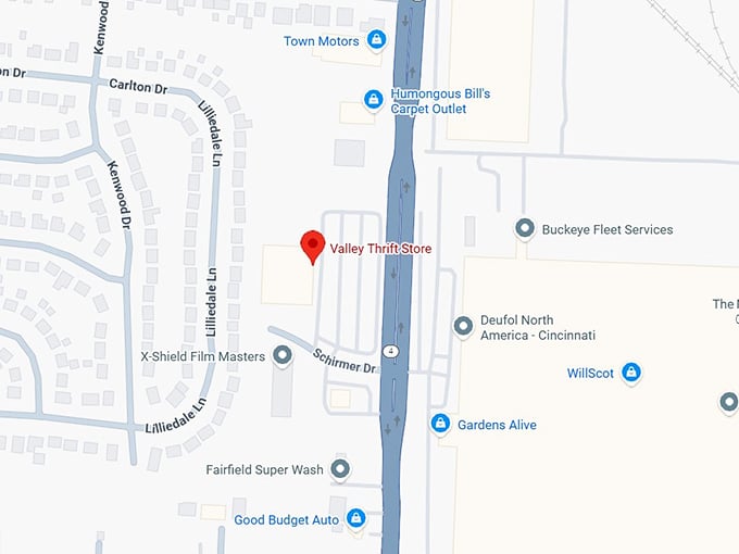 16. valley thrift store map