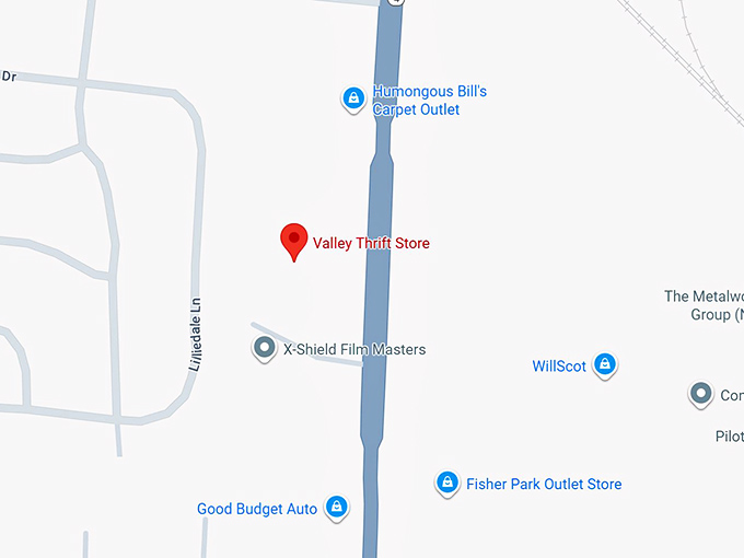 16. valley thrift store map