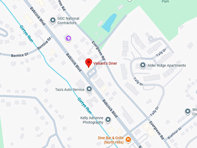 16. valliant&rsquo;s diner map