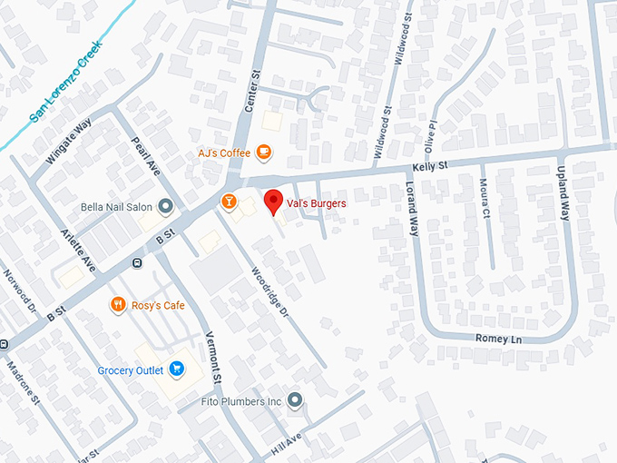 16. val&rsquo;s burgers map