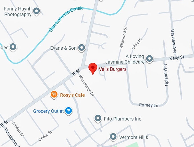 16. val's burgers map