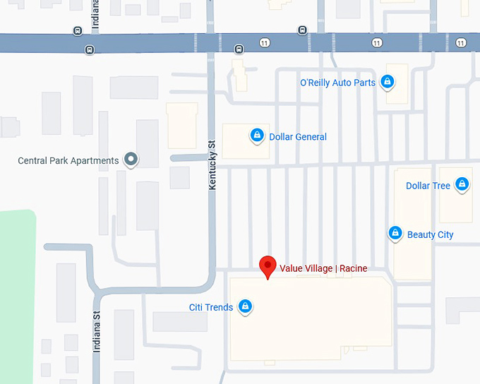 16. value village racine map