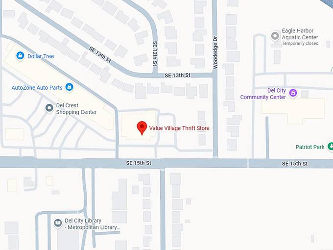 16. value village thrift store map