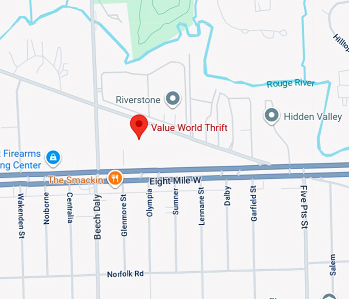 16. value world thrift map