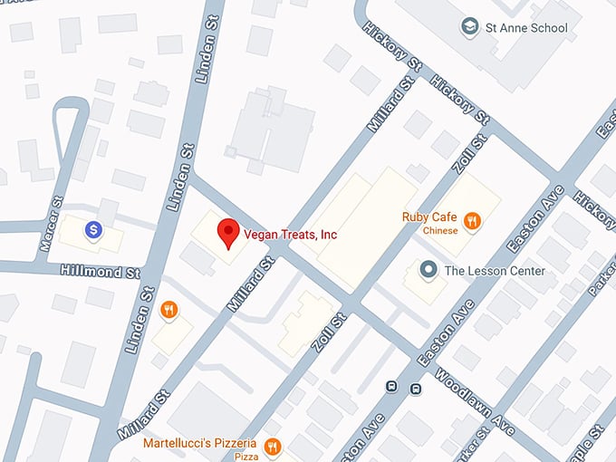 16. vegan treats bakery map