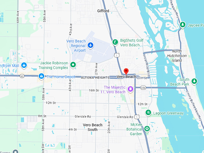 16. vero beach map