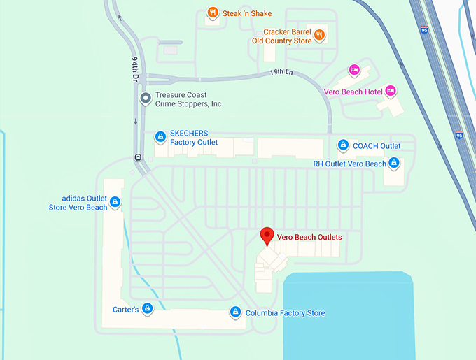 16. vero beach outlets map