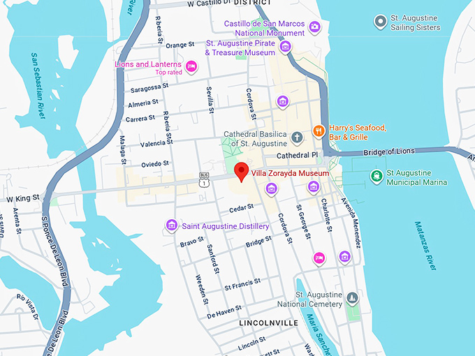 16. villa zorayda map