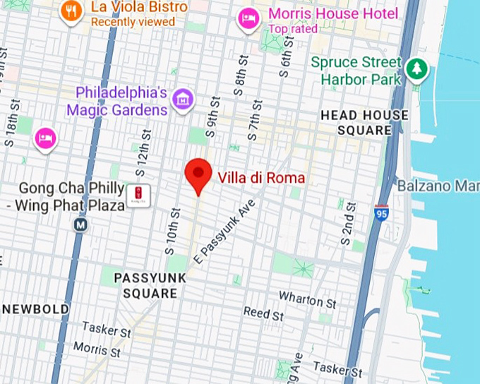 16. villa di roma map