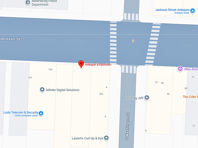 16. village antique emporium map