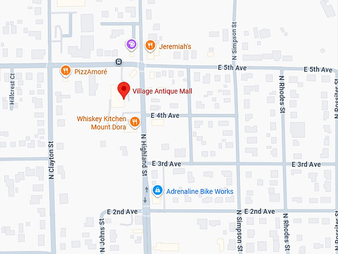 village antique mall map
