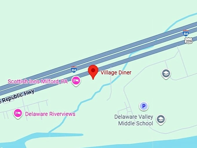 16. village diner map