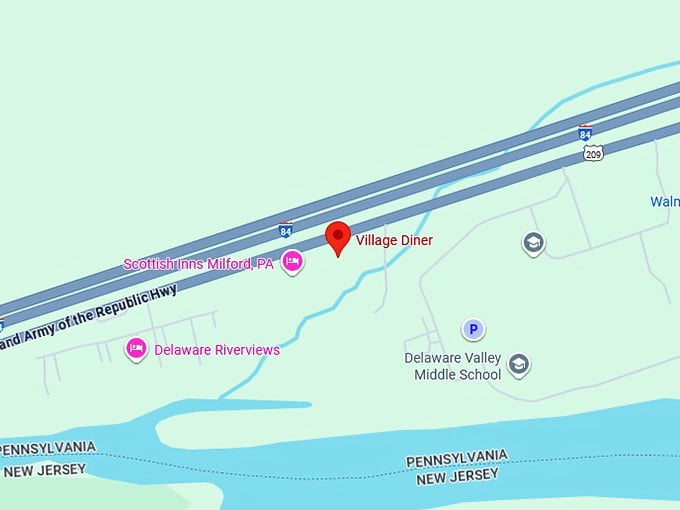 16. village diner map