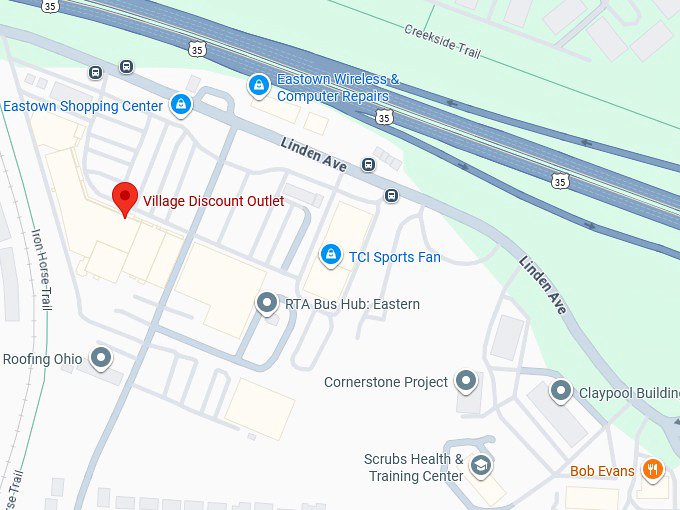 16. village discount outlet (3880 linden ave) map