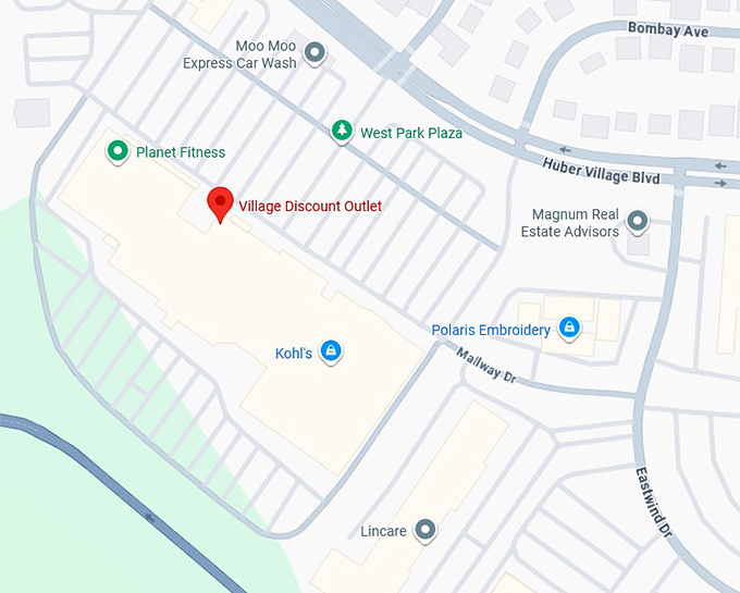 16. village discount outlet westerville map