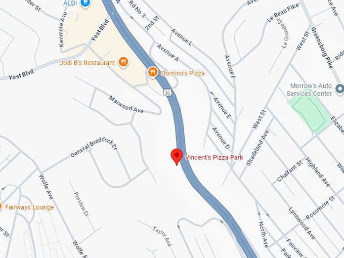 16. vincent’s pizza park map