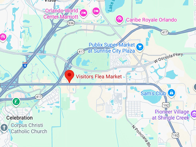 16. visitors flea market map