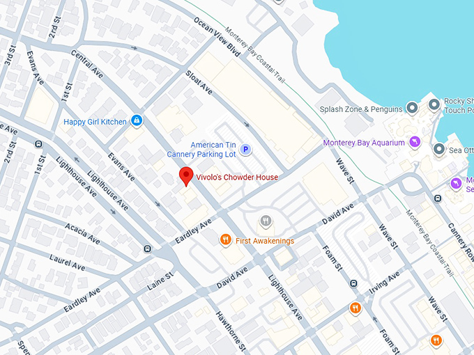 16. vivolo's chowder house map