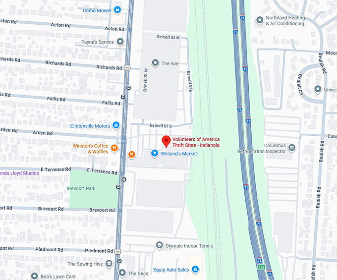 16. volunteers of america thrift store indianola map
