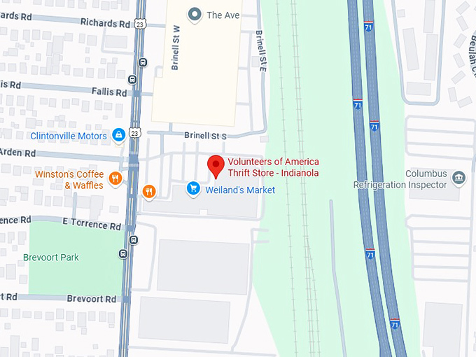 16. volunteers of america thrift store indianola map