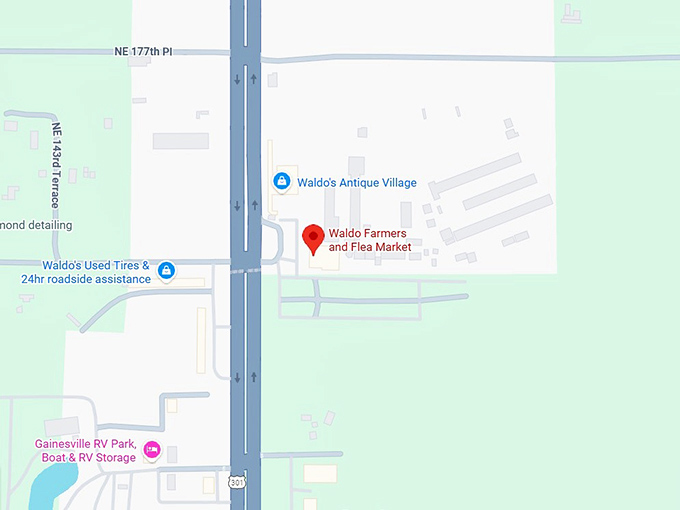 16. waldo farmers and flea market map