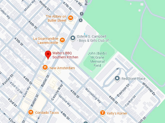 16. walter's bbq southern kitchen map