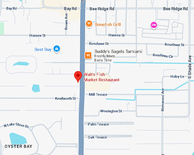 16. walt's fish market restaurant map