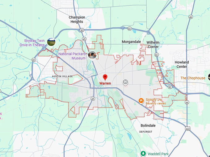 16. warren map