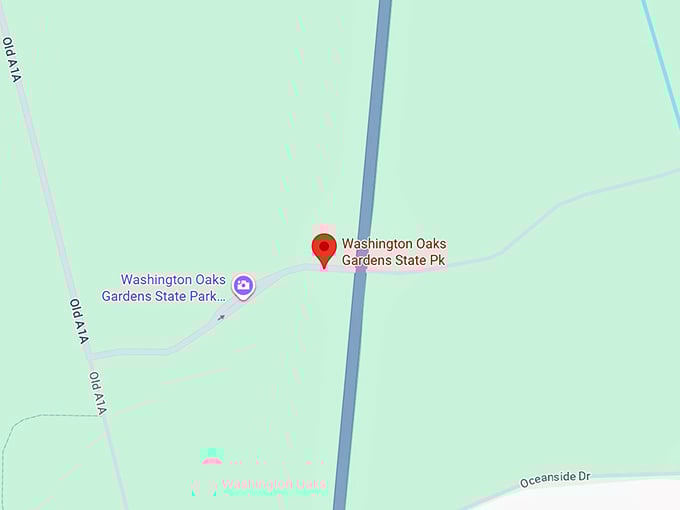 16. washington oaks gardens state park map