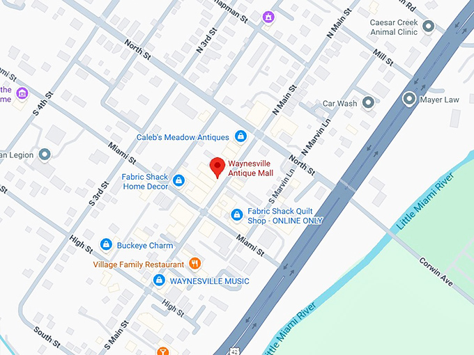 16. waynesville antique mall map