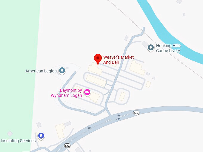 16. weaver's market and deli map