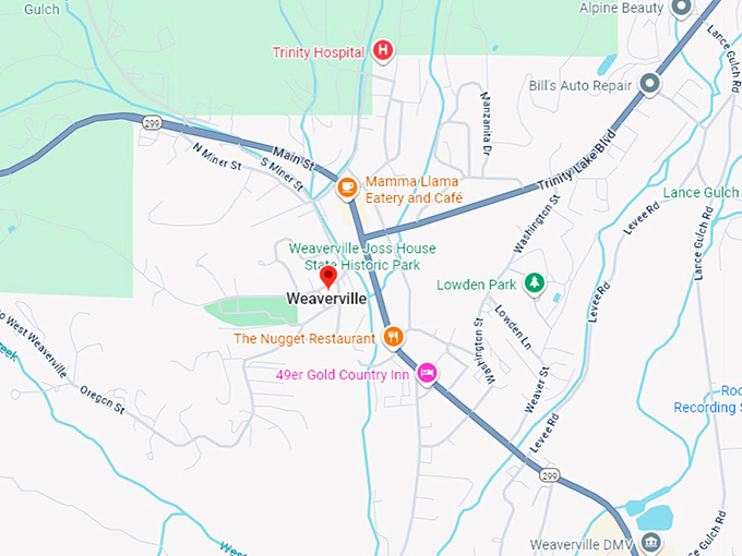 16. weaverville map