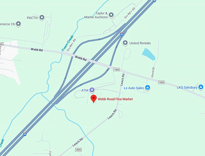 16. webb road flea market map