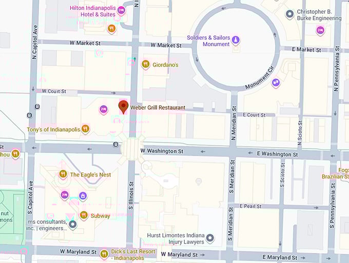 16. weber grill restaurant map