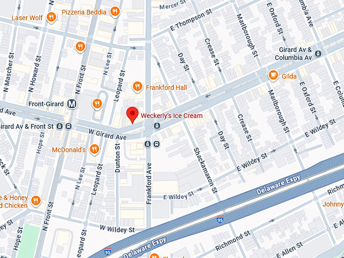 16. weckerly&rsquo;s ice cream map