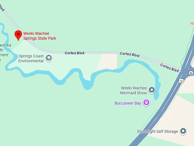 16. weeki wachee springs state park map