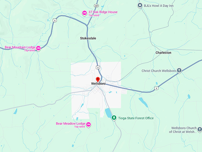 16. wellsboro map